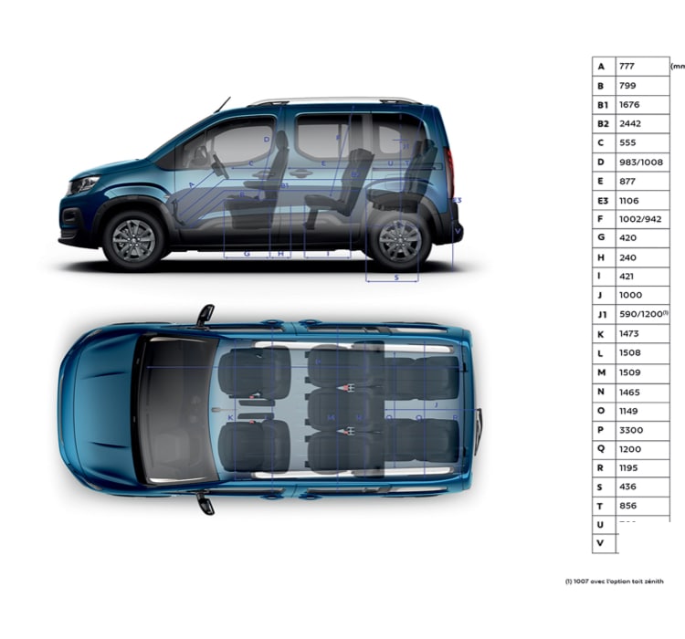 PEUGEOT e-Rifter: 100% electric family car