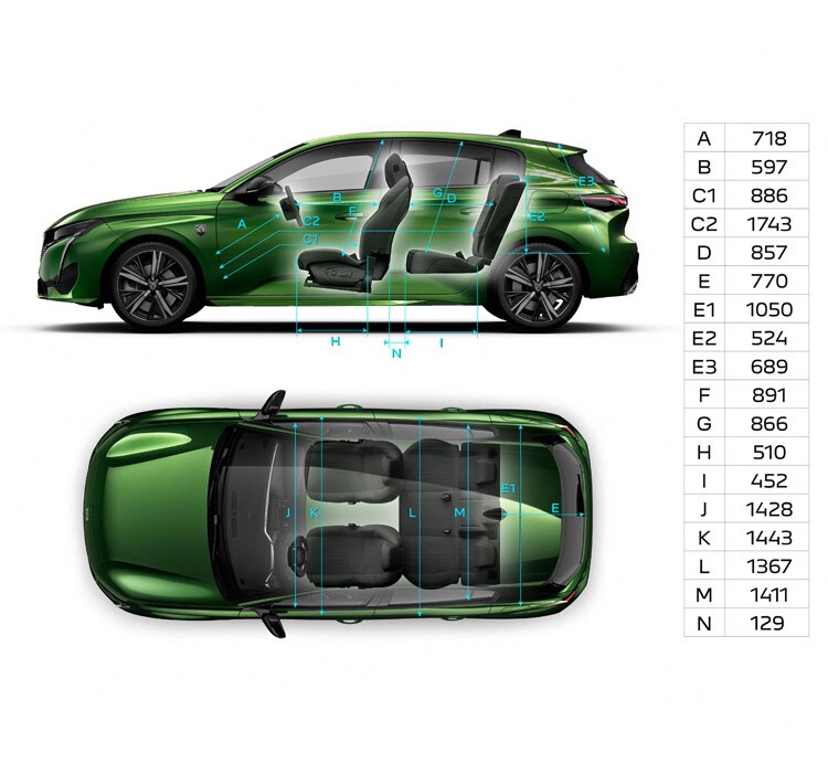 Peugeot E-308 100% Electric & 308 Hybrid | Plug-in hybrid compact hatchback
